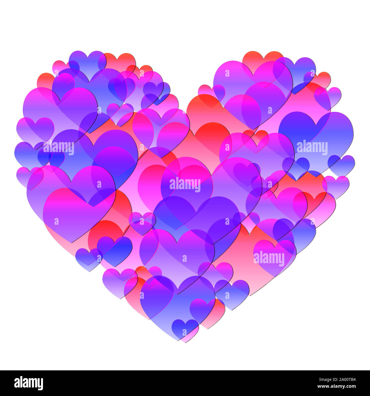 Hearts complex design hi-res stock photography and images - Alamy