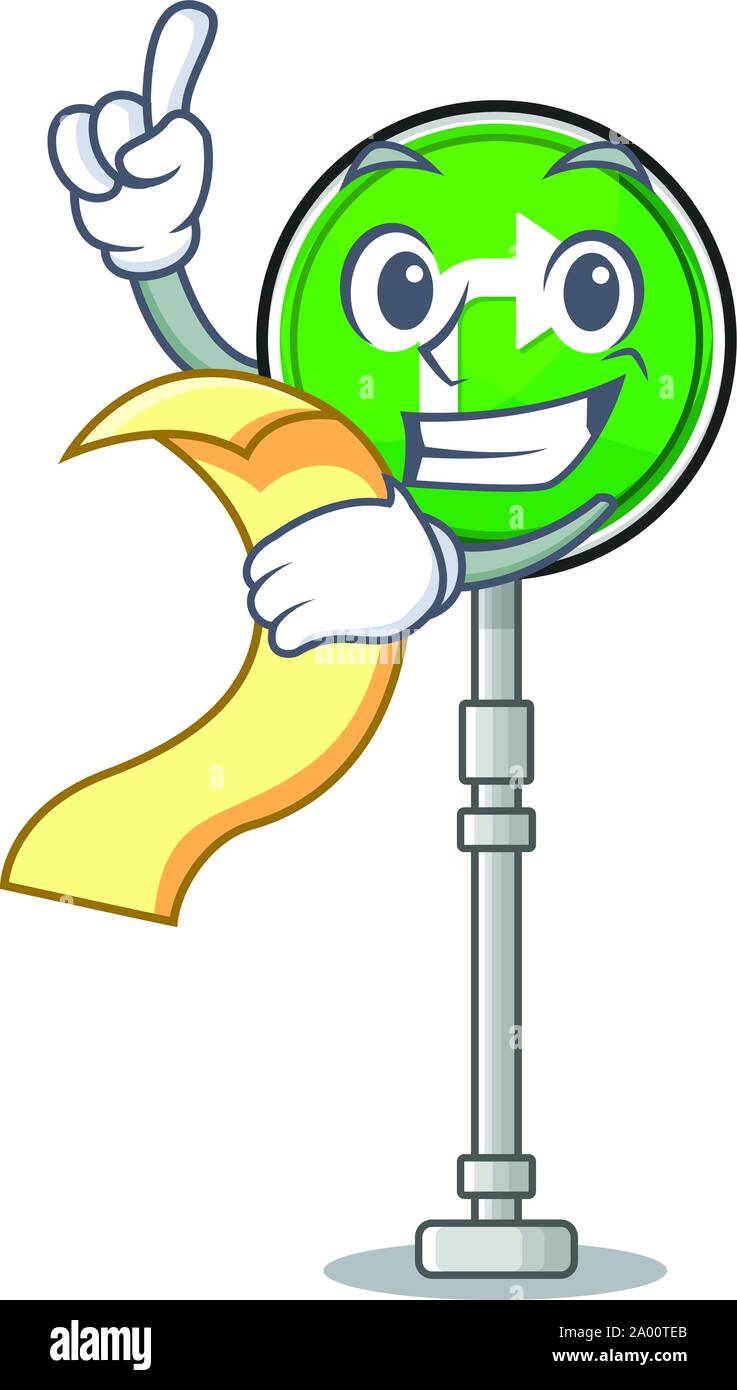 With menu turn right shape with the cartoon Stock Vector Image & Art ...