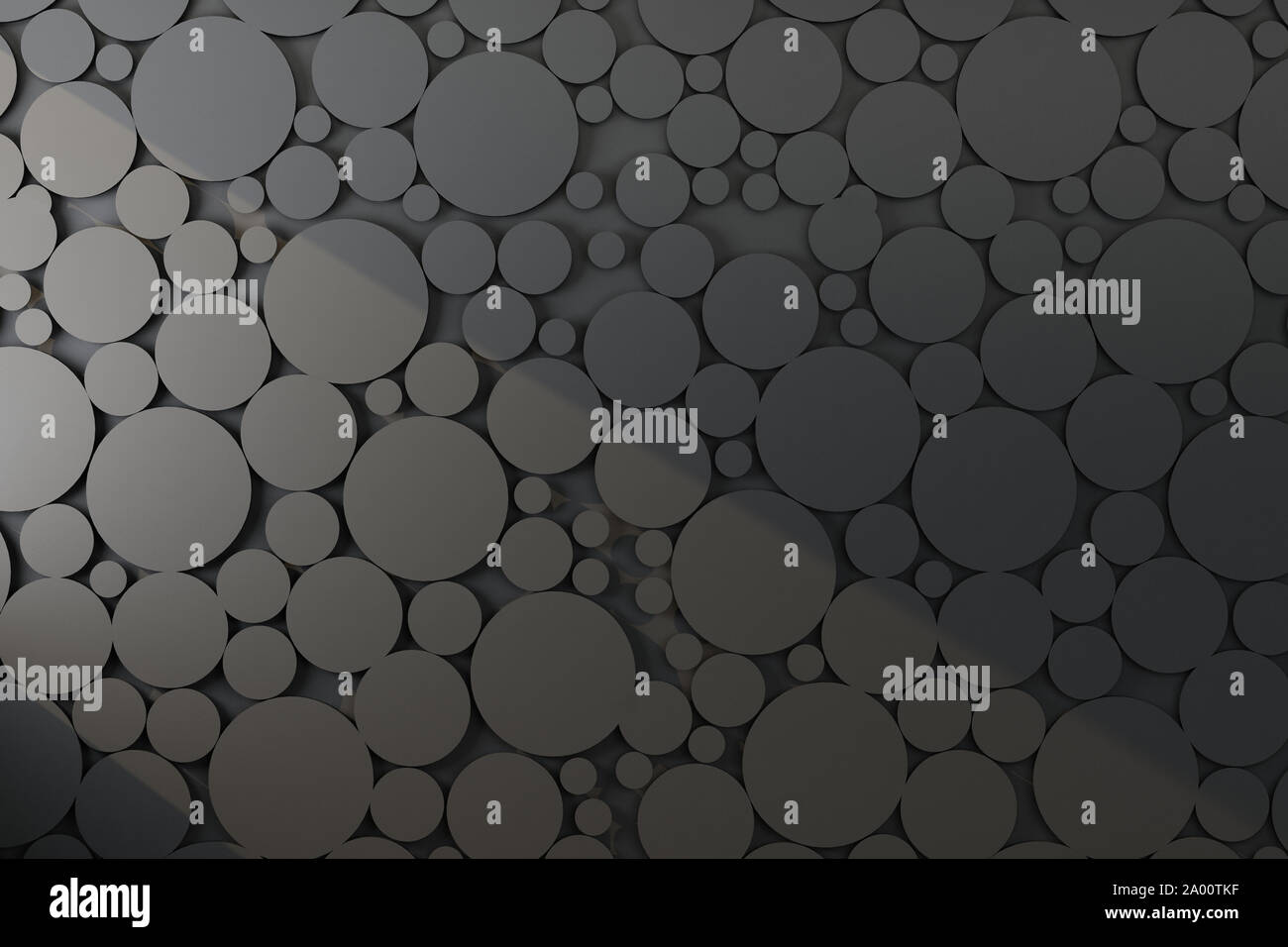 black wall with circles texture. 3d rendering Stock Photo - Alamy