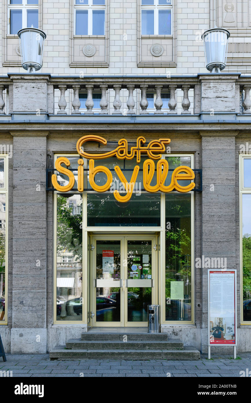 Cafe Sibylle, Karl-Marx-Allee, Friedrichshain, Berlin, Deutschland ...