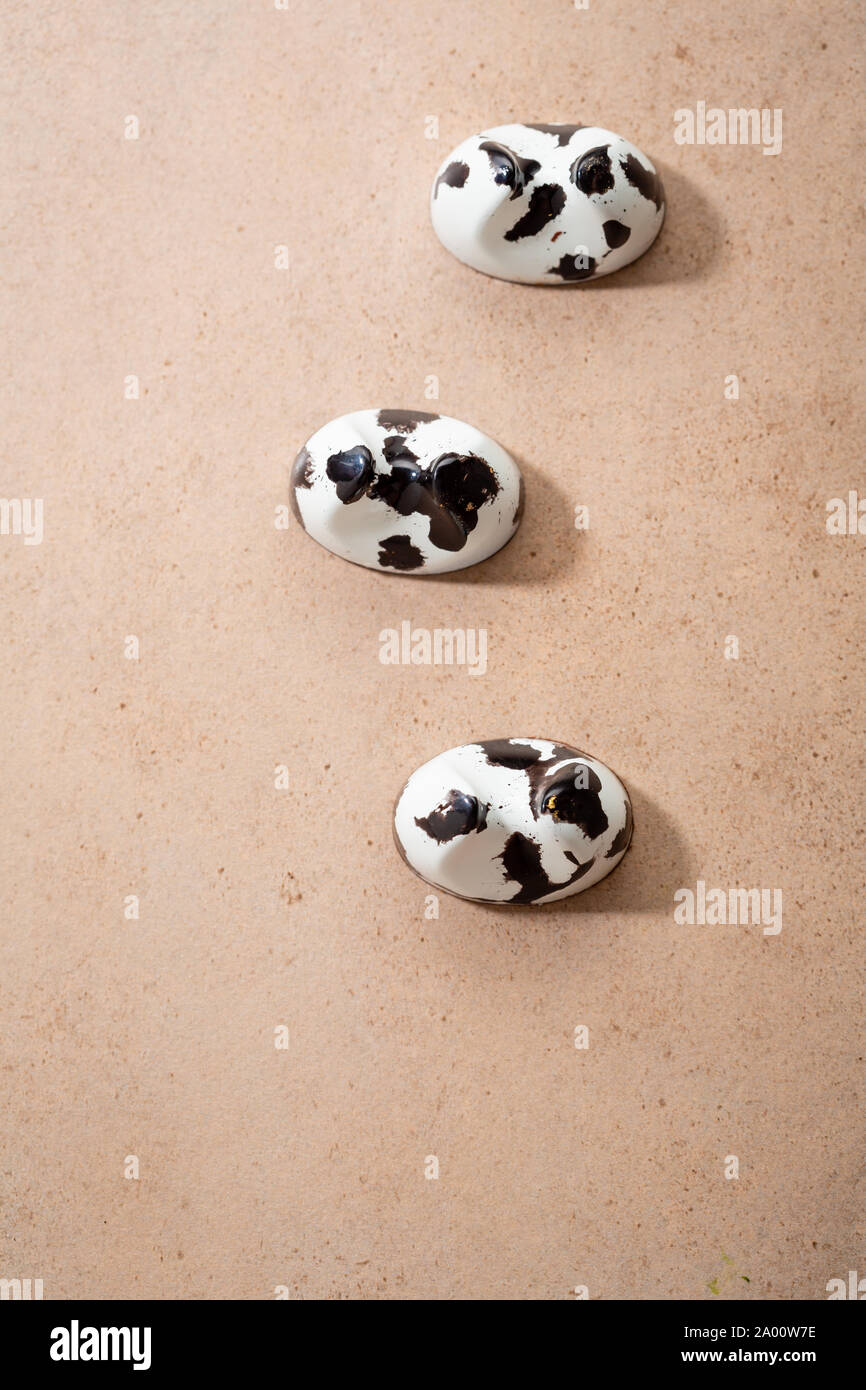 Black and white chocolate candy Stock Photo - Alamy