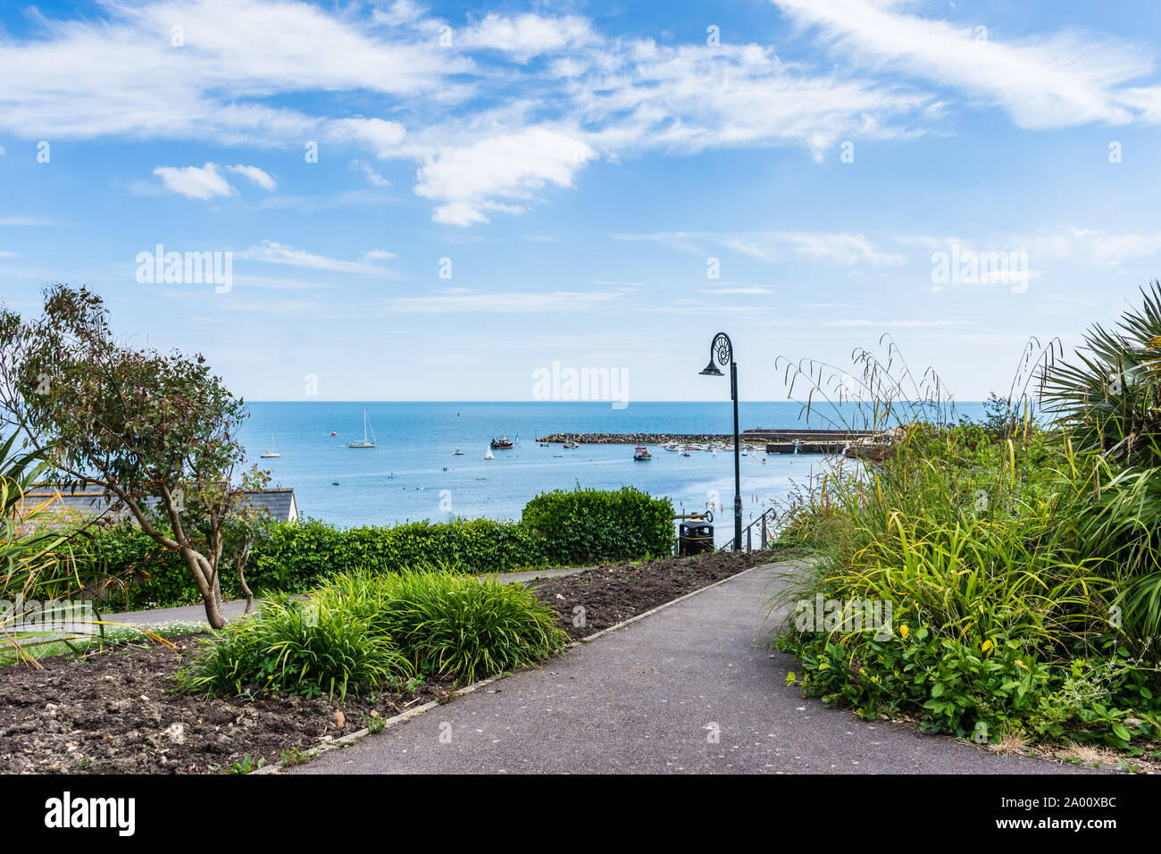 The view from Langmoor and Lister gardens out over the far end of the ...