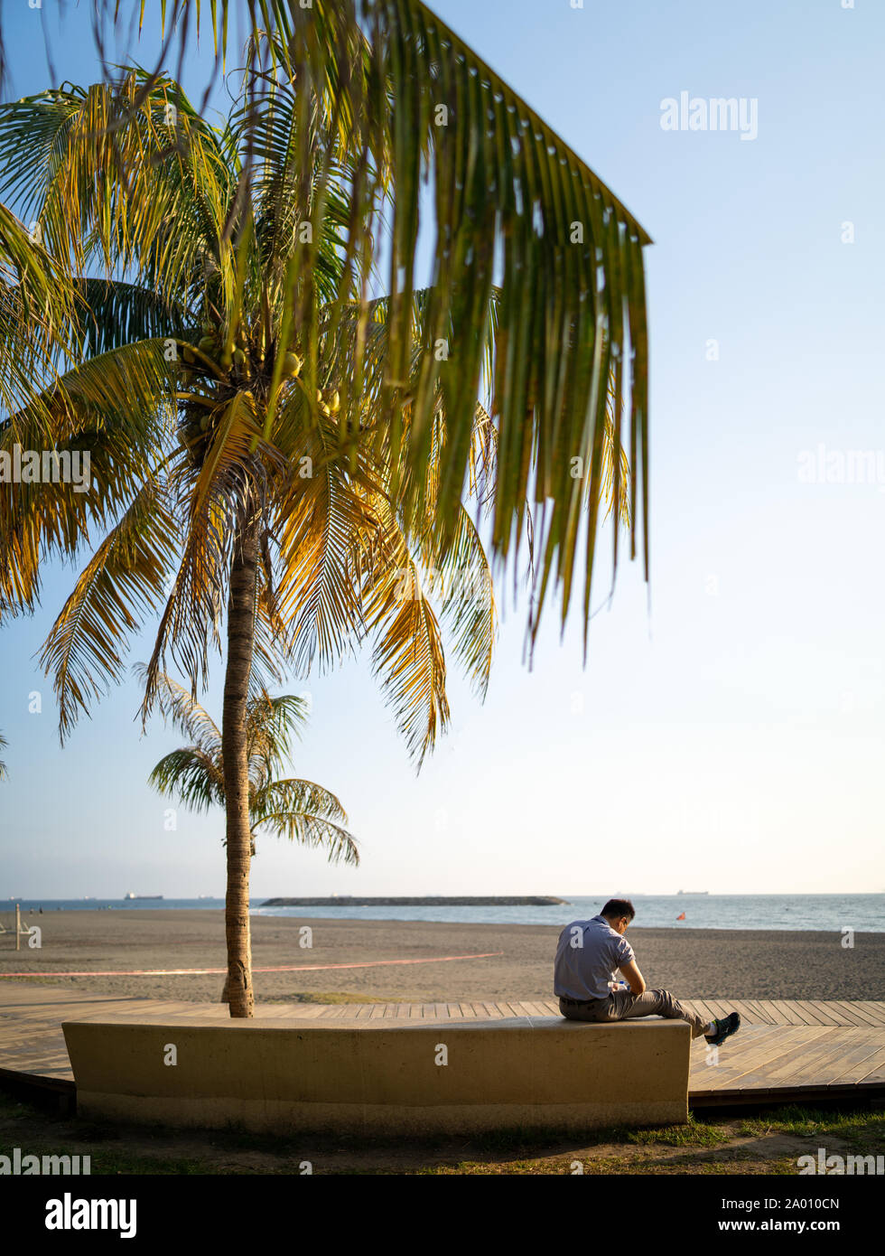 Calm spring day on the beach hi-res stock photography and images - Alamy