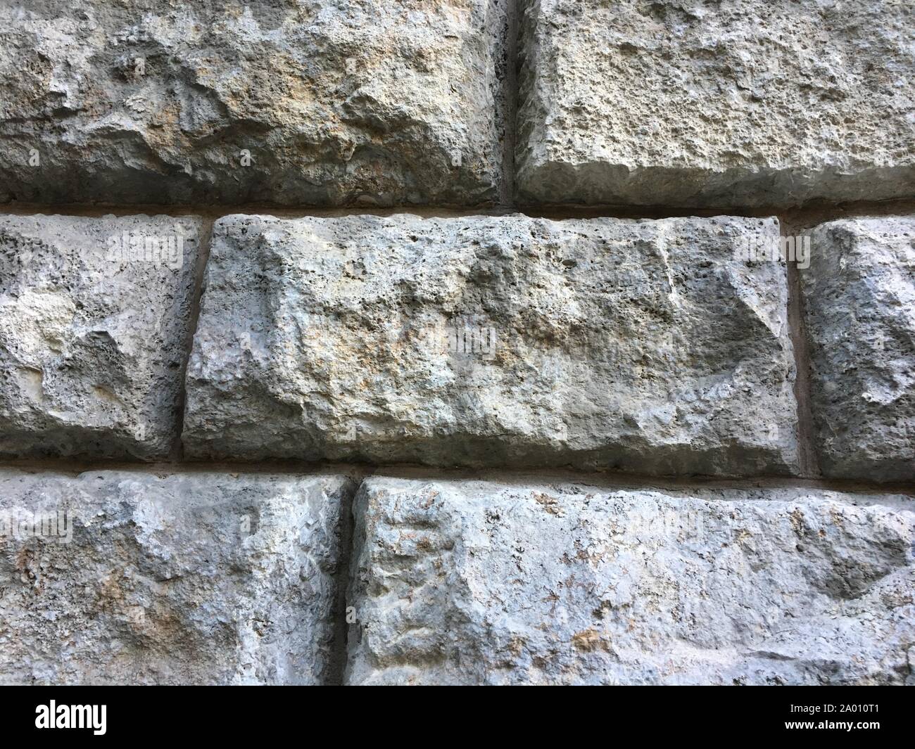 Grey/Brown Stone Wall Texture with big bricks on ancient historic ...