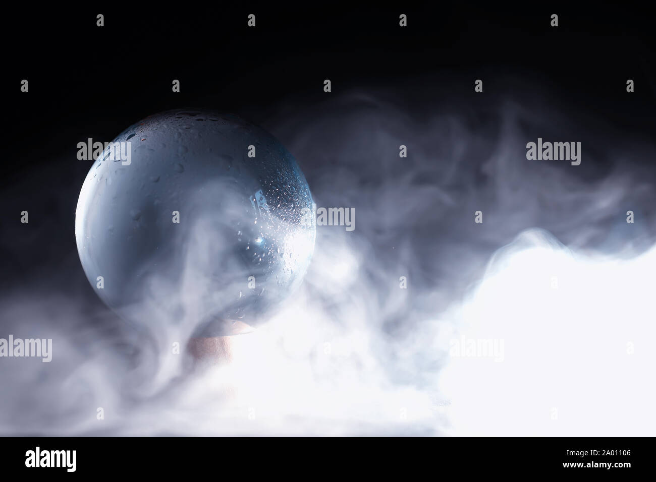 Crystal ball to predict the fate. Guessing for the future Stock Photo ...
