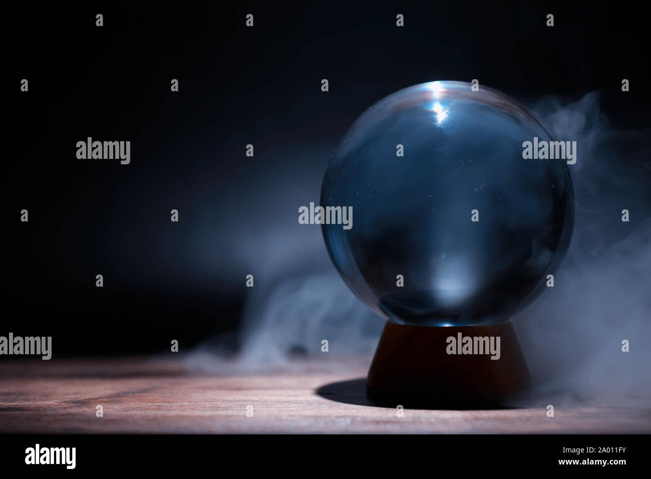 Crystal ball to predict the fate. Guessing for the future Stock Photo ...
