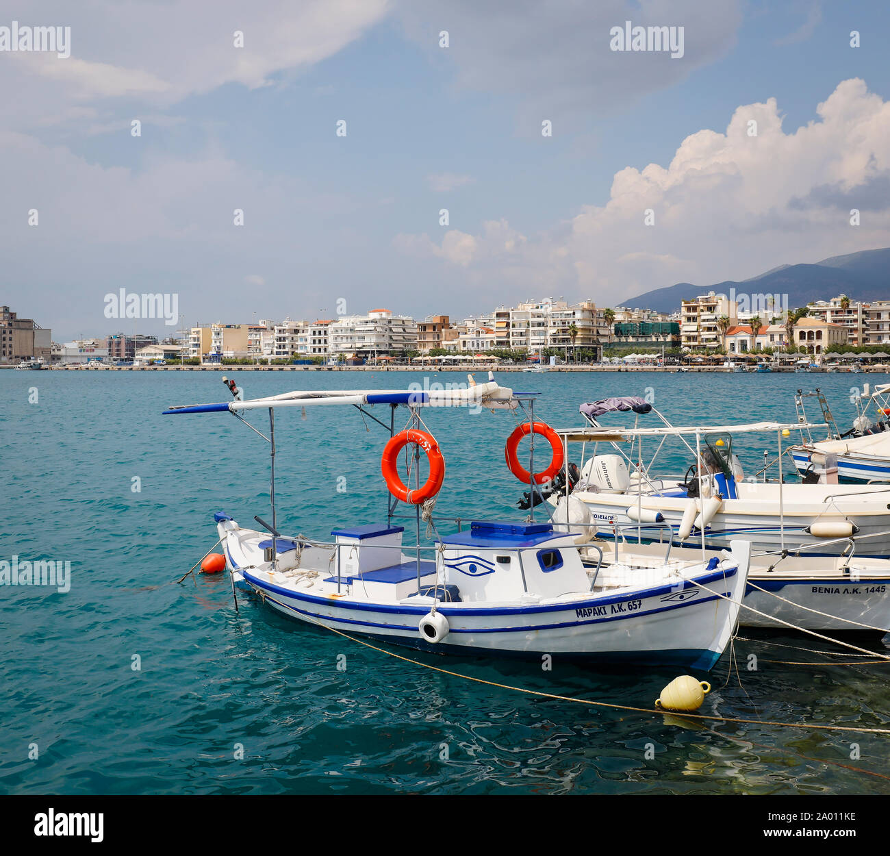 Kalamata, Messinia, Peloponnese, Greece - fishing boats port of ...