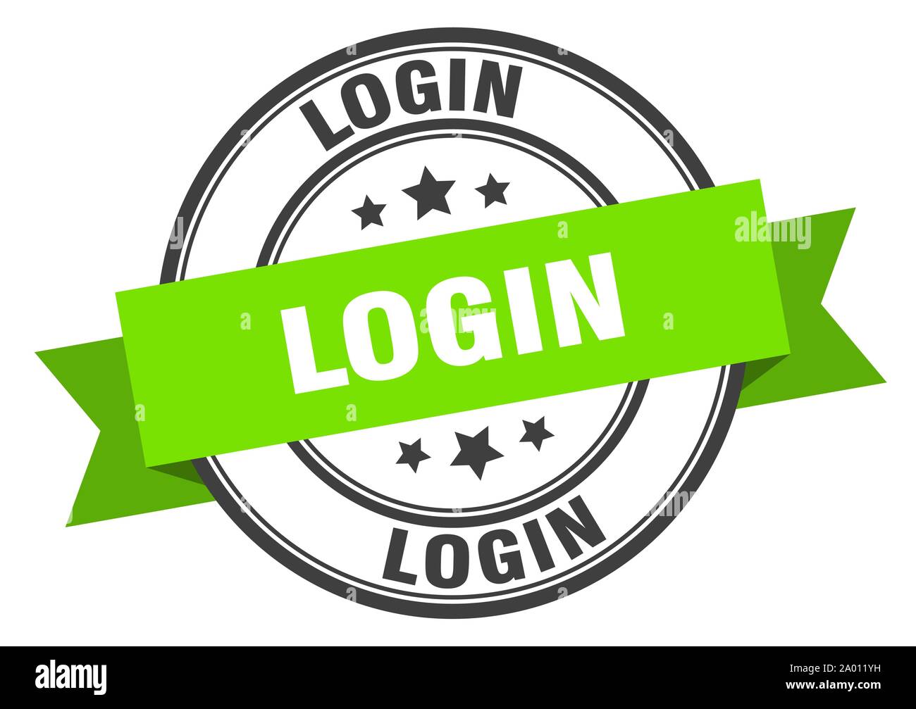login label. login green band sign. login Stock Vector Image & Art - Alamy