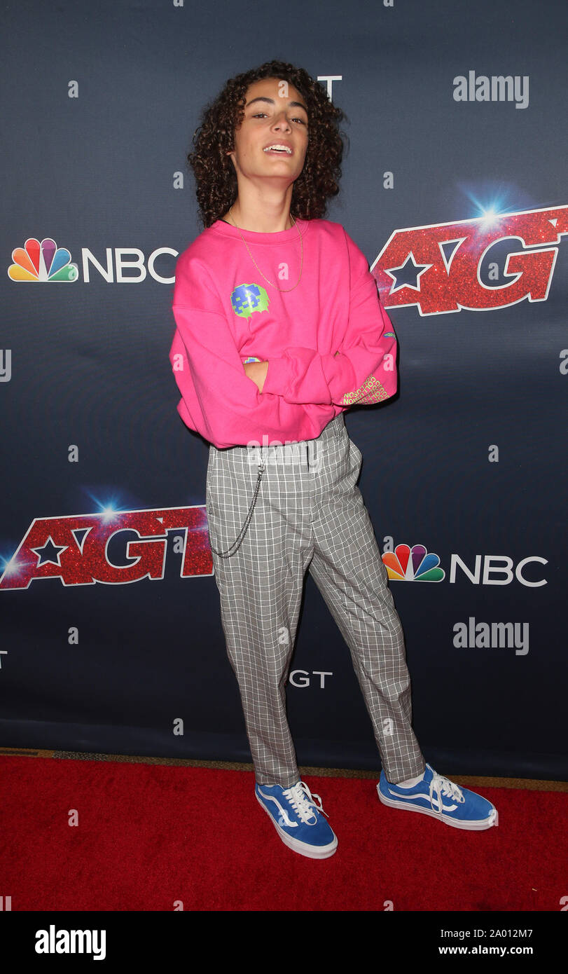 Hollywood, Ca. 18th Sep, 2019. Benicio Bryant, at "America's Got Talent ...
