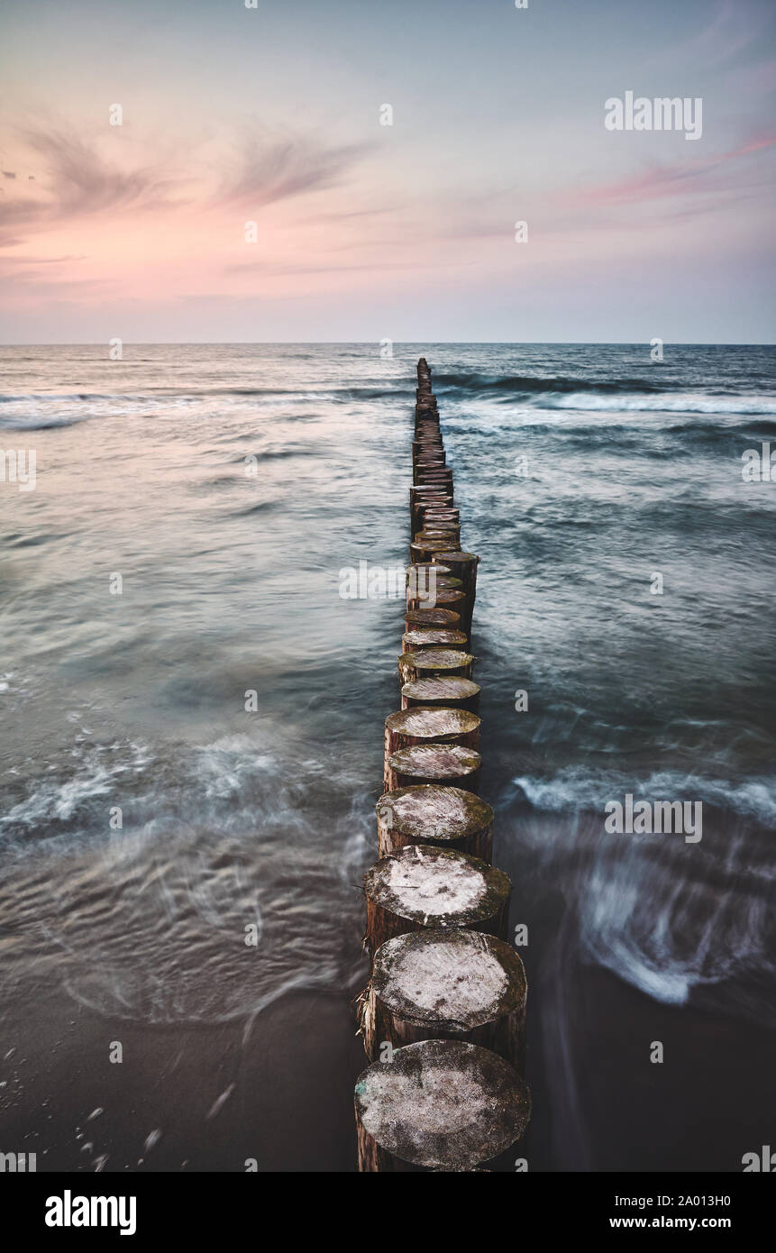 Moody sunset of ocean hi-res stock photography and images - Alamy