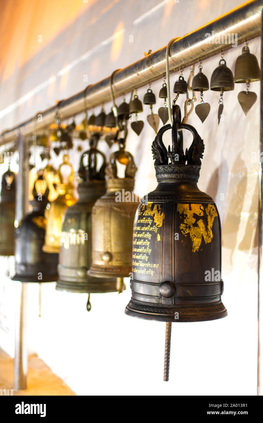 Ritual bells a buddhist temple hi-res stock photography and images - Alamy