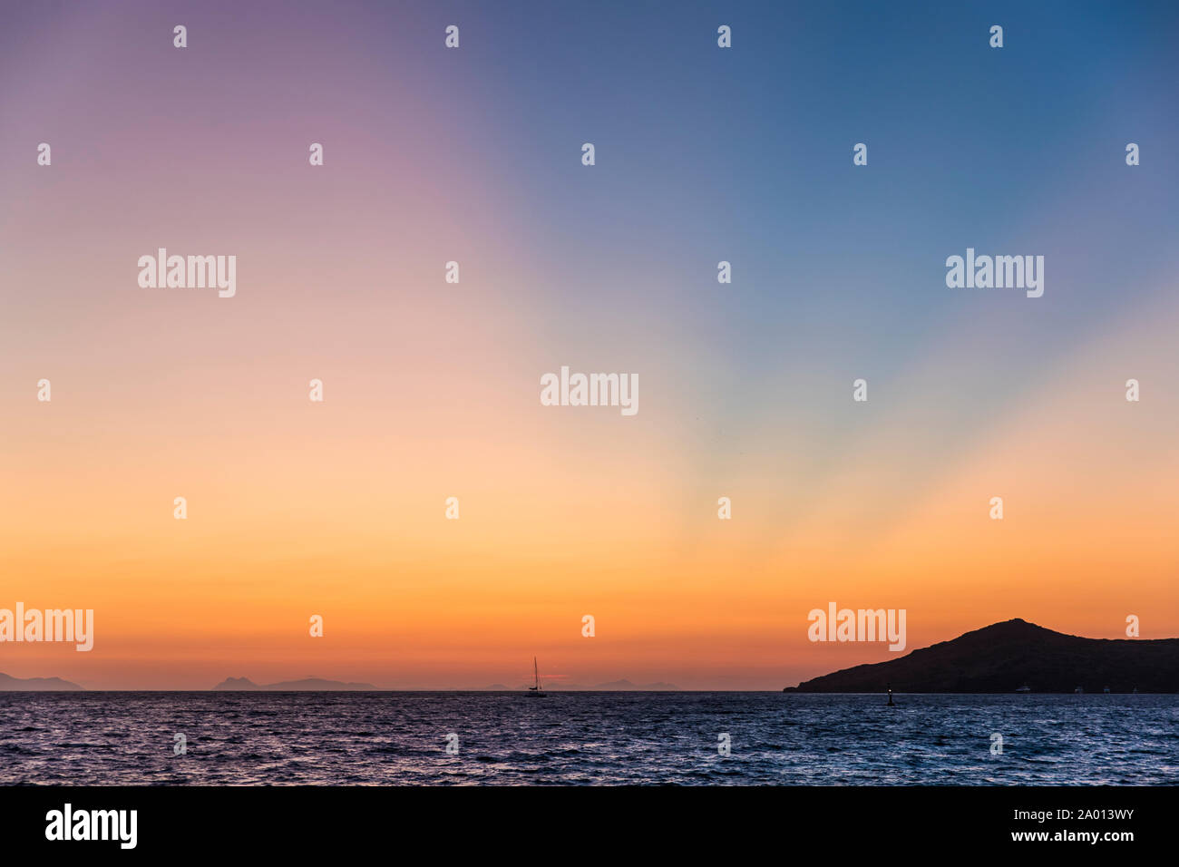 Bodrum sunset, Turkey Stock Photo - Alamy
