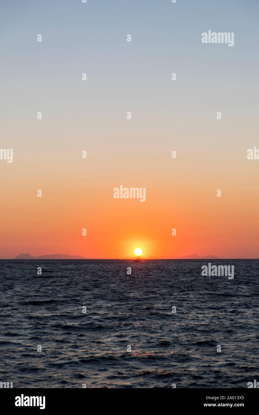 Bodrum sunset, Turkey Stock Photo - Alamy