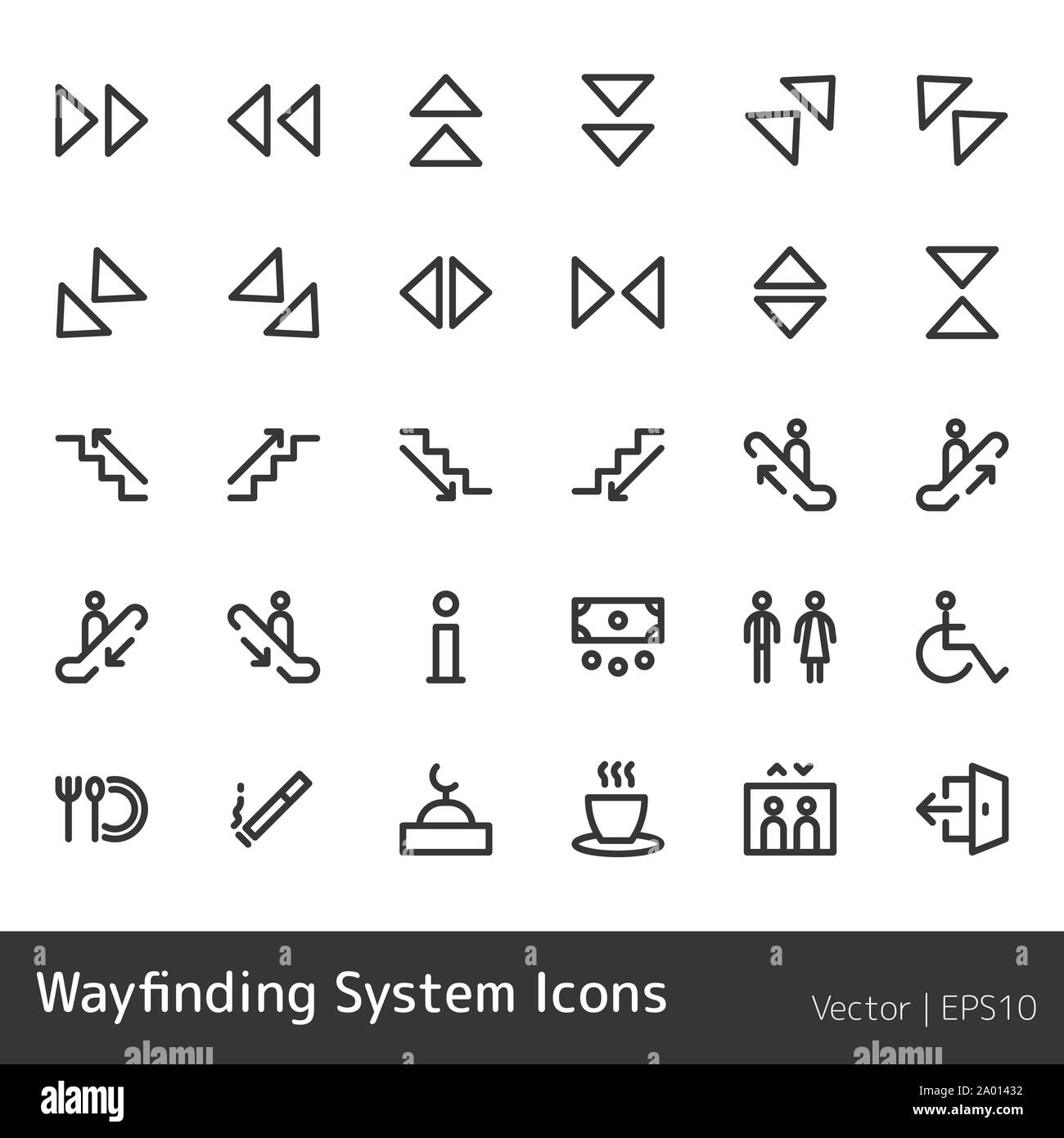 way finding system signage Stock Vector Image & Art - Alamy