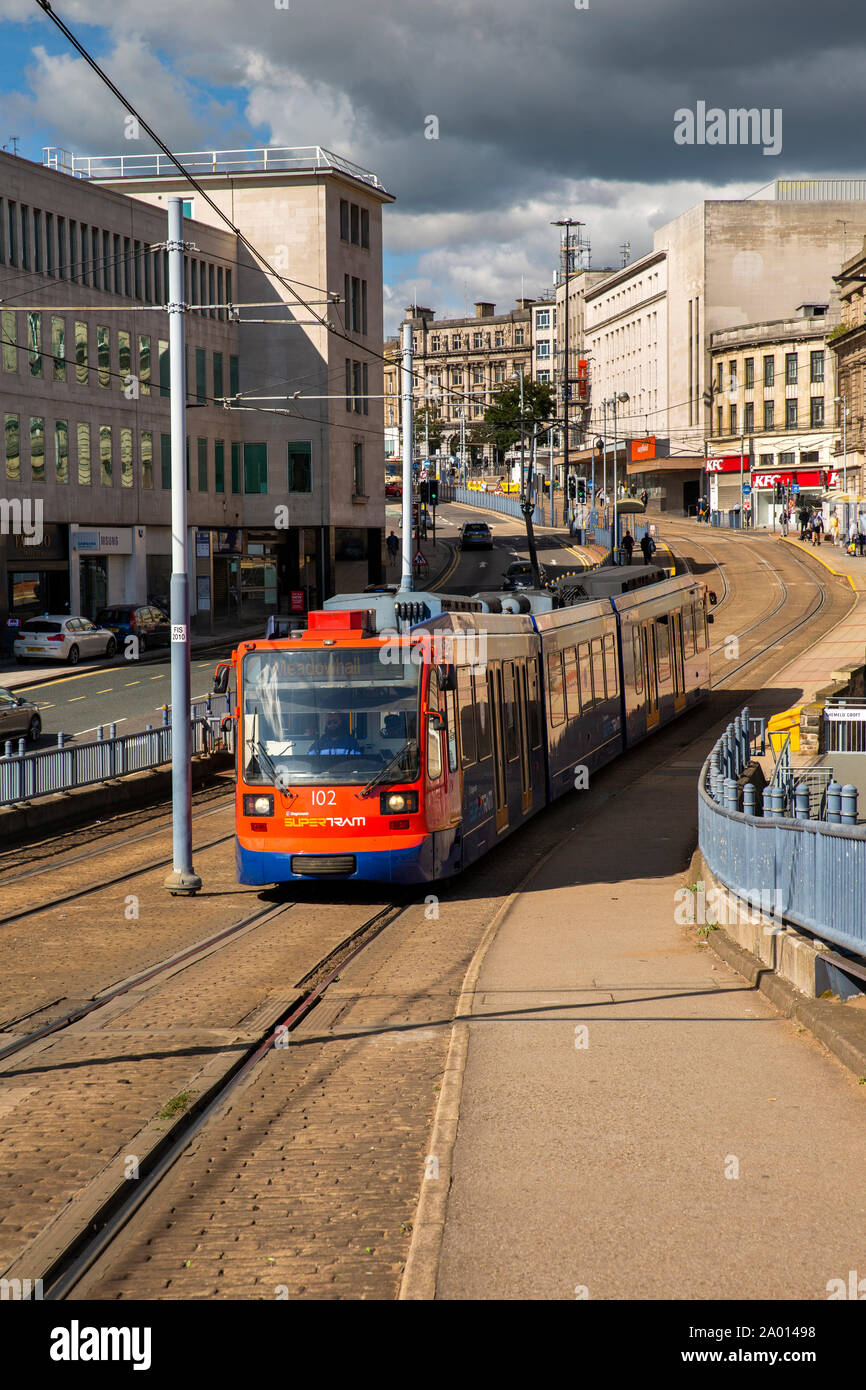 Sheffield tram train hi-res stock photography and images - Alamy