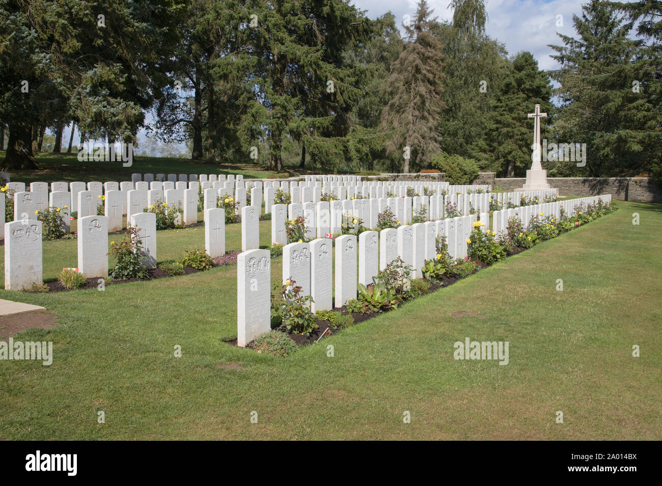 graveyard at the newfoundland ww1 memorial at Beaumont hamel france ...