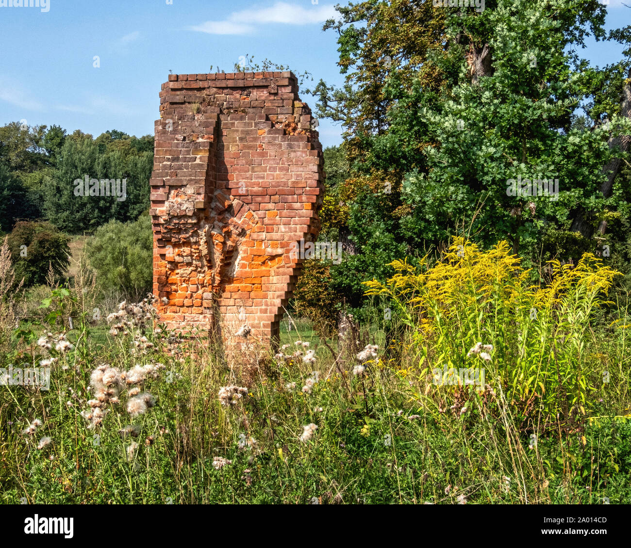 Monastery ruins Boitzenburg. Ruin of Cistercian monastery destroyed in ...