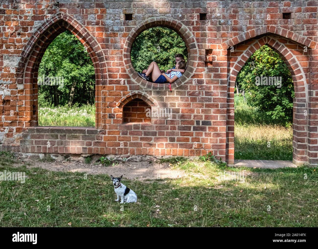 Monastery ruins Boitzenburg. Ruin of Cistercian monastery destroyed in ...