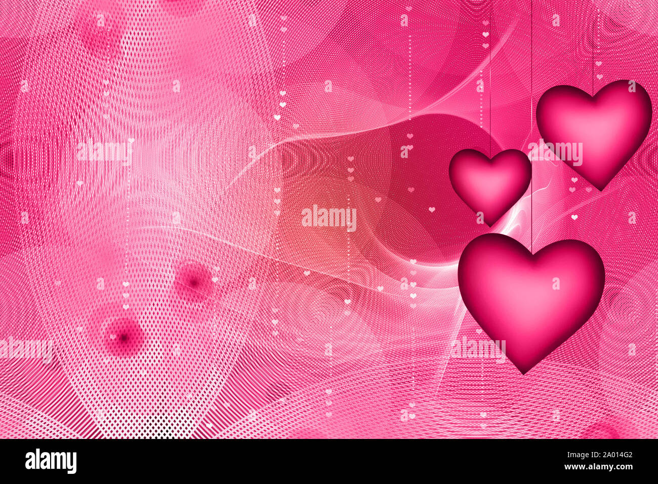 Pink harts abstract design background Stock Photo - Alamy