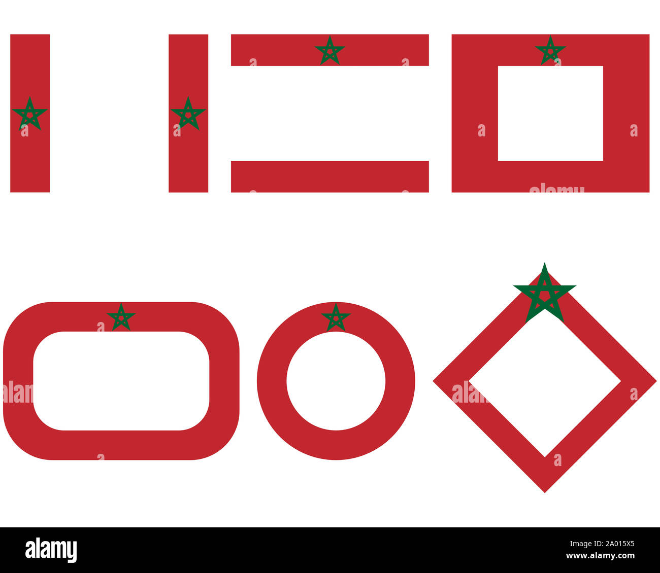 Flags of the Morocco with copy space Stock Photo - Alamy