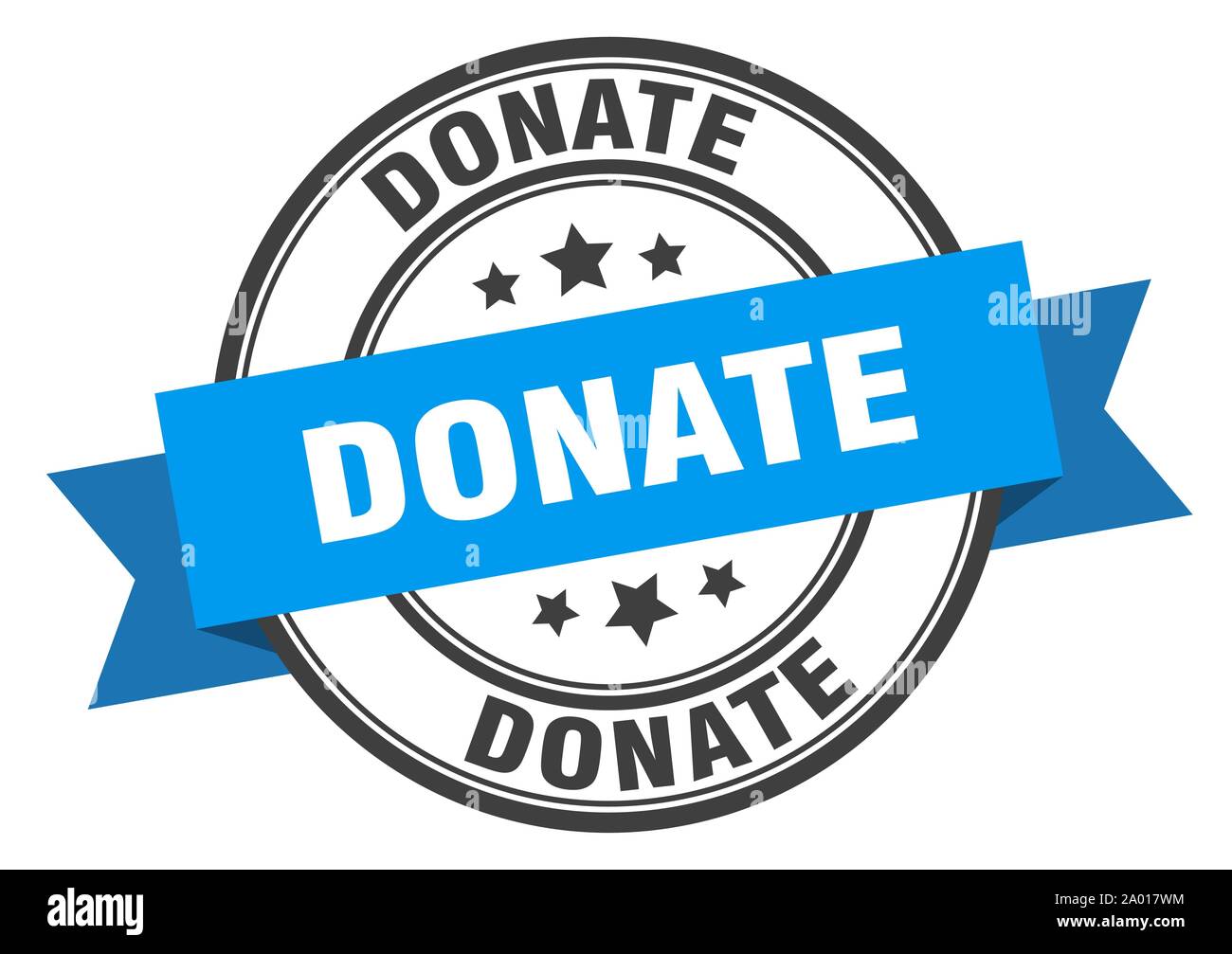 donate label. donate blue band sign. donate Stock Vector Image & Art ...