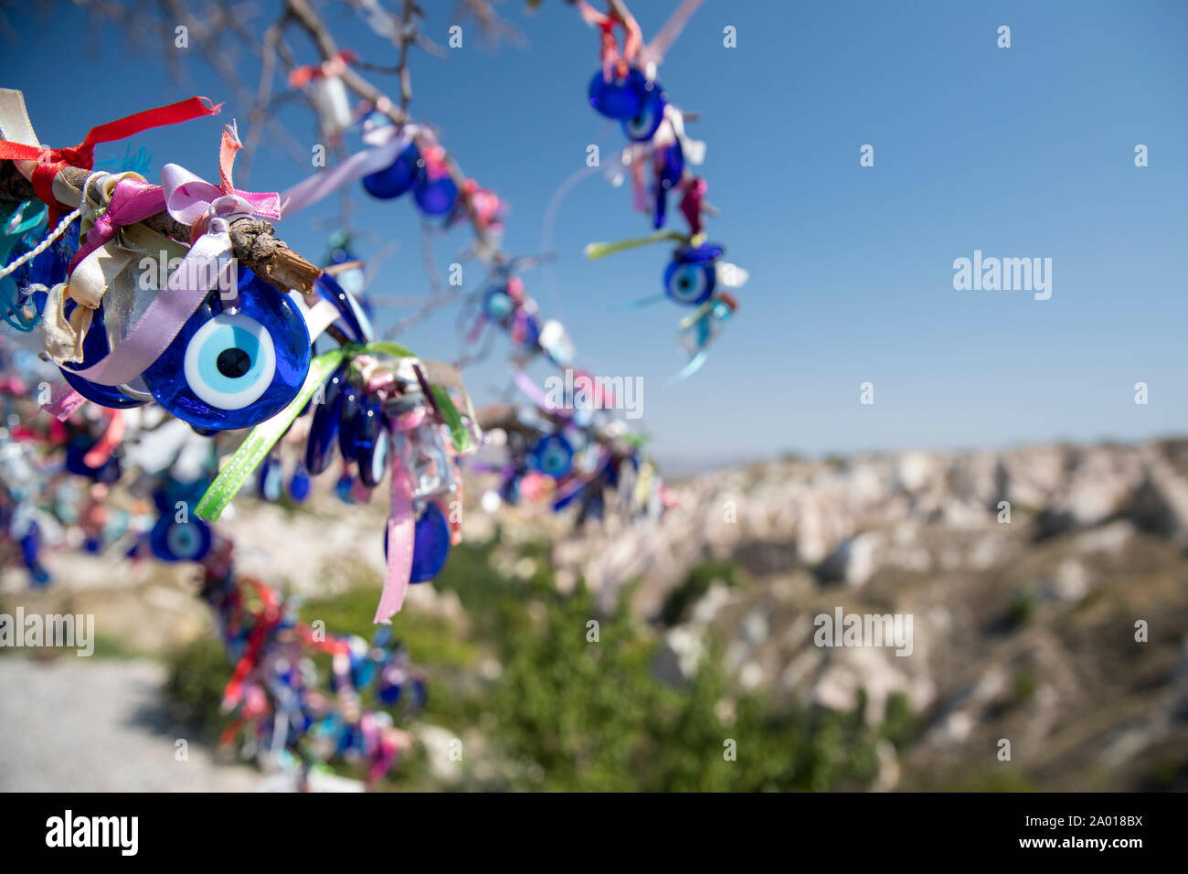 Evil eye tree, Cappadocia Turkey Stock Photo - Alamy