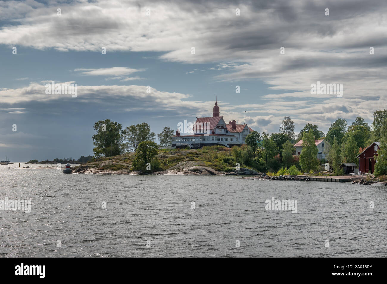 Small islands in the archipelago south of Helsinki, capital of Finland ...