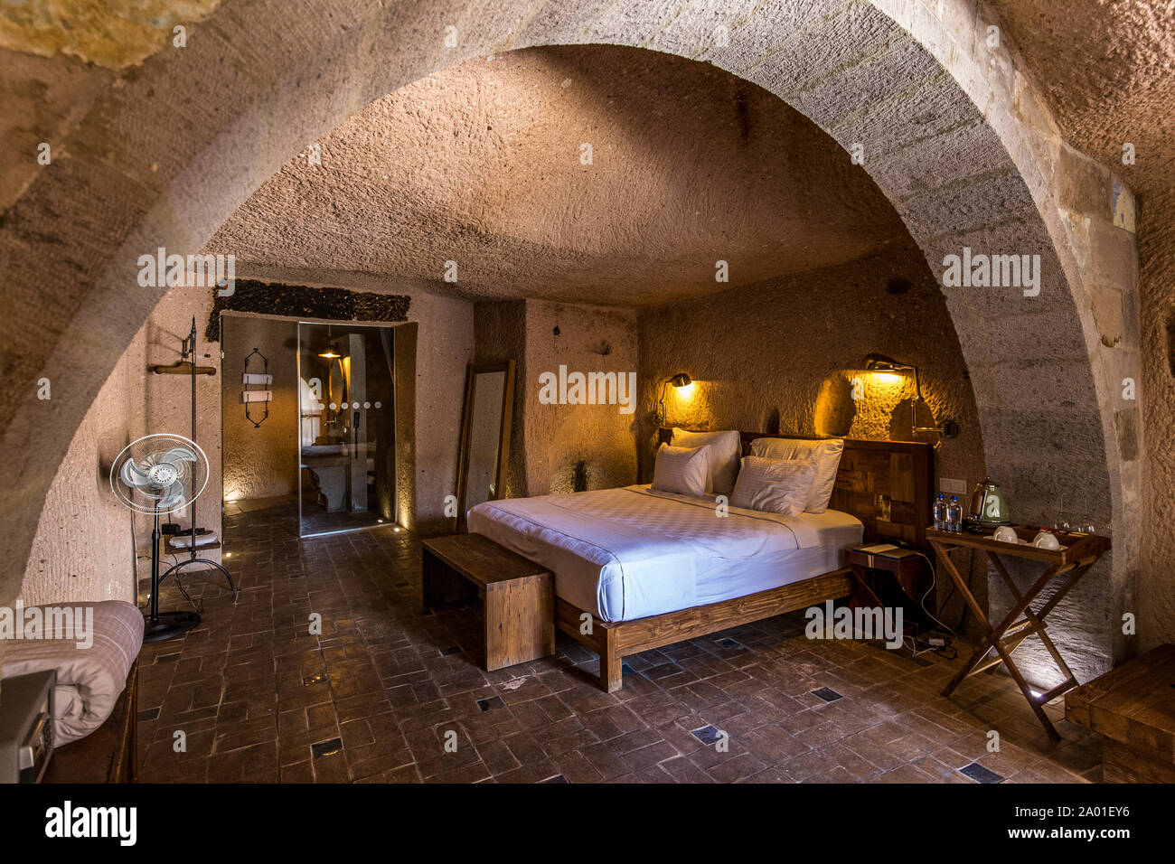 cave hotel design Cappadocia Turkey Stock Photo - Alamy