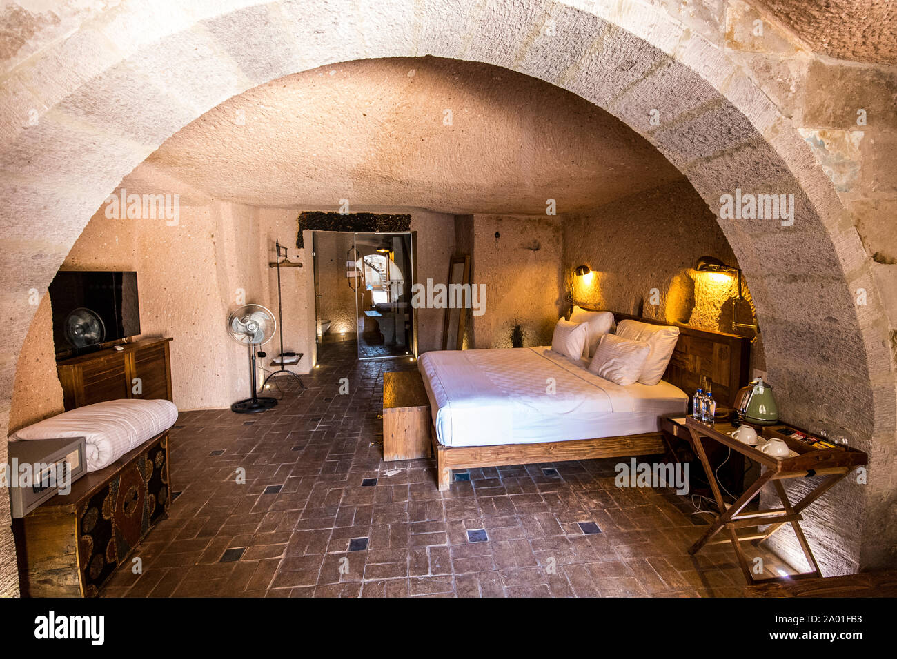 cave hotel design Cappadocia Turkey Stock Photo - Alamy