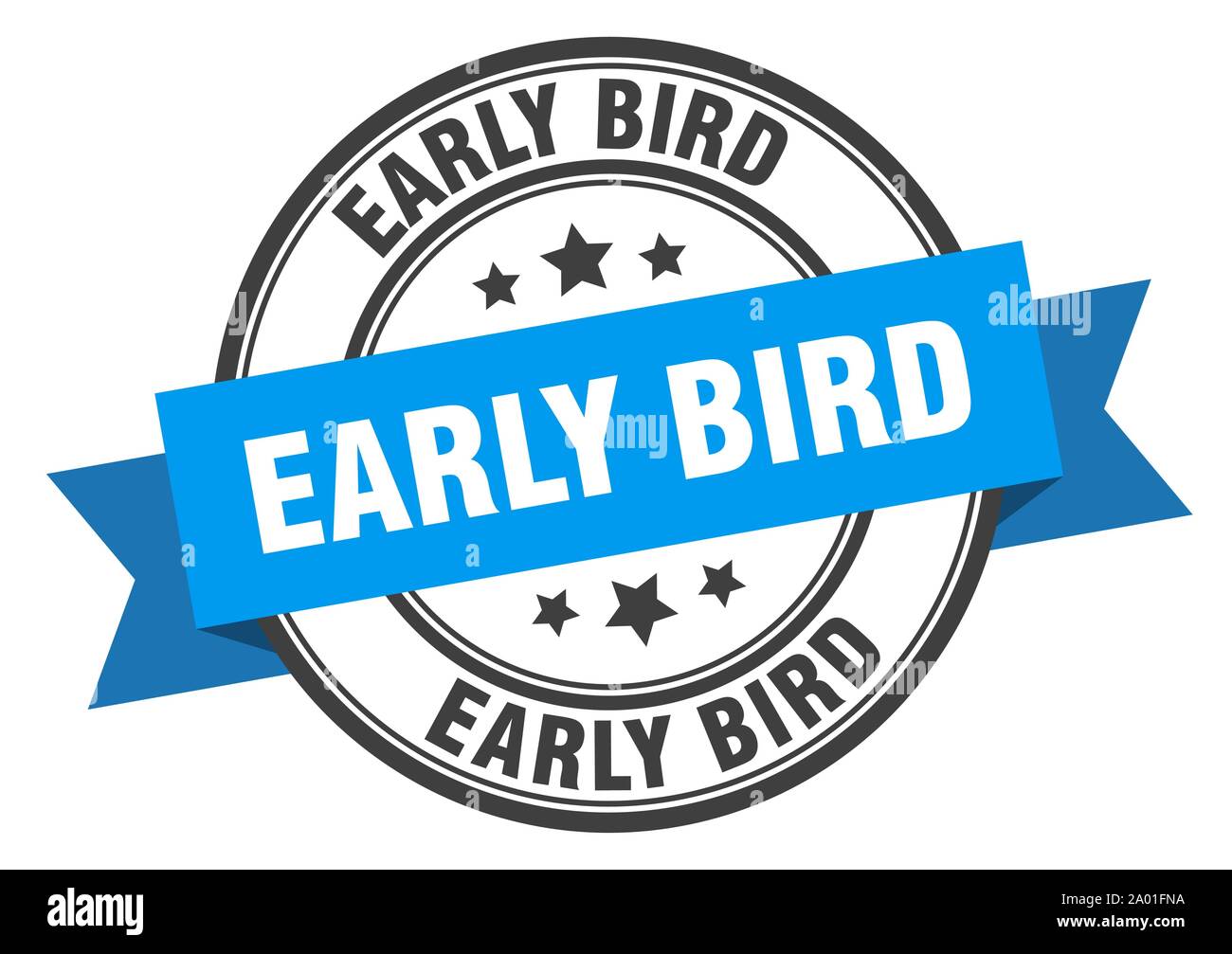 early bird label. early bird blue band sign. early bird Stock Vector ...