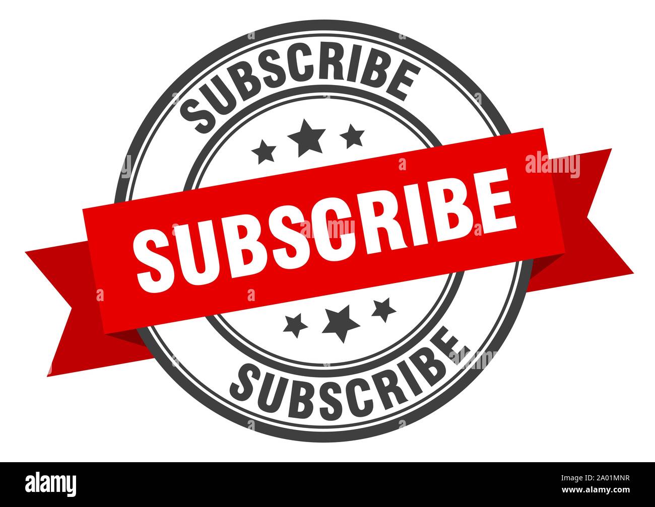 subscribe label. subscribe red band sign. subscribe Stock Vector Image ...