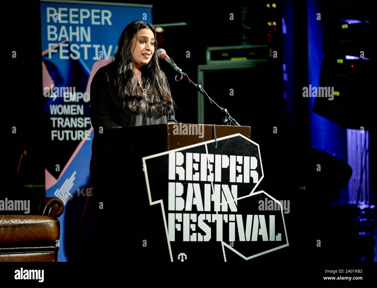 Hamburg, Germany. 19th Sep, 2019. Puja Patel, editor-in-chief of ...