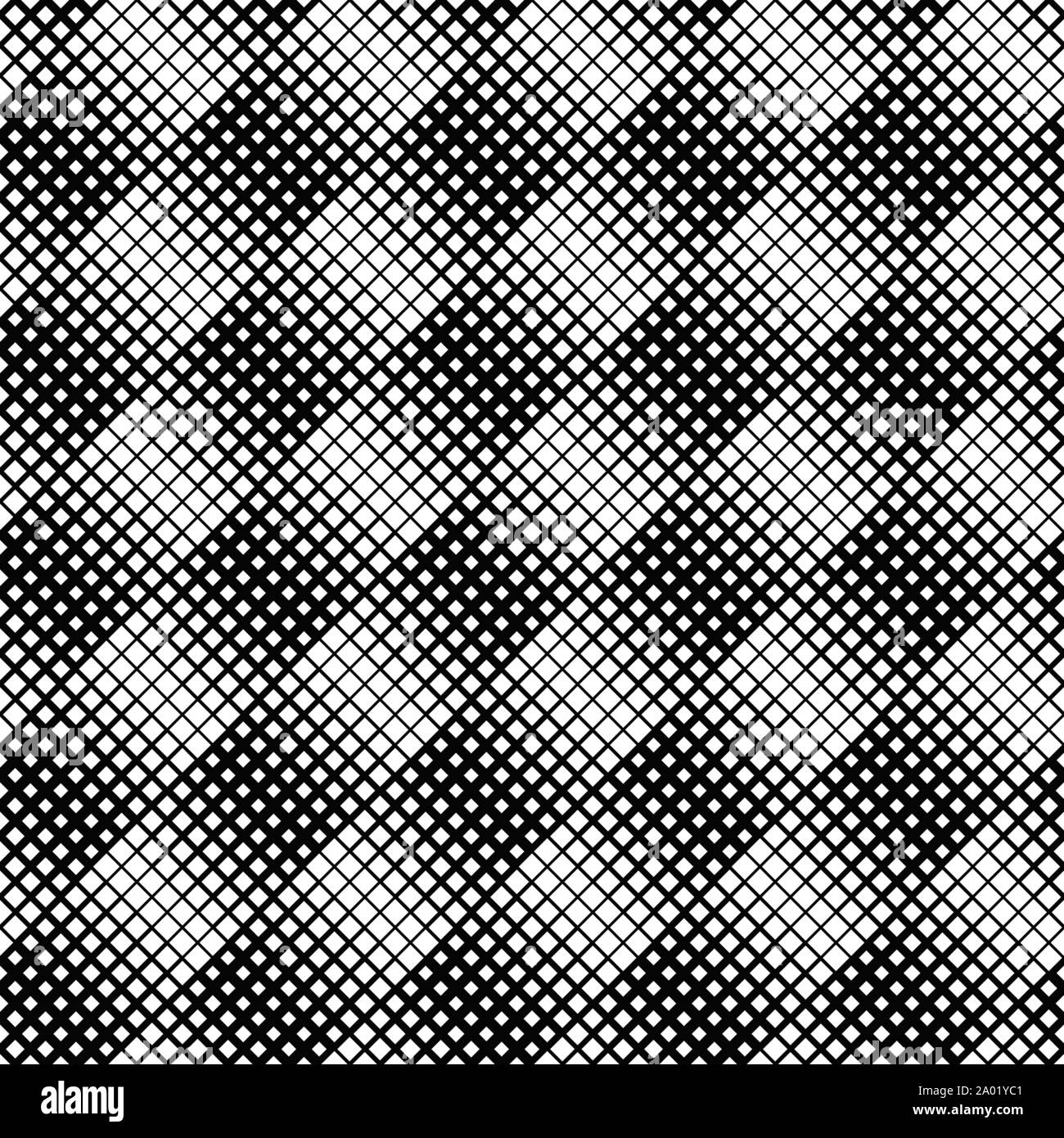 Black and white square pattern background - abstract vector design from ...