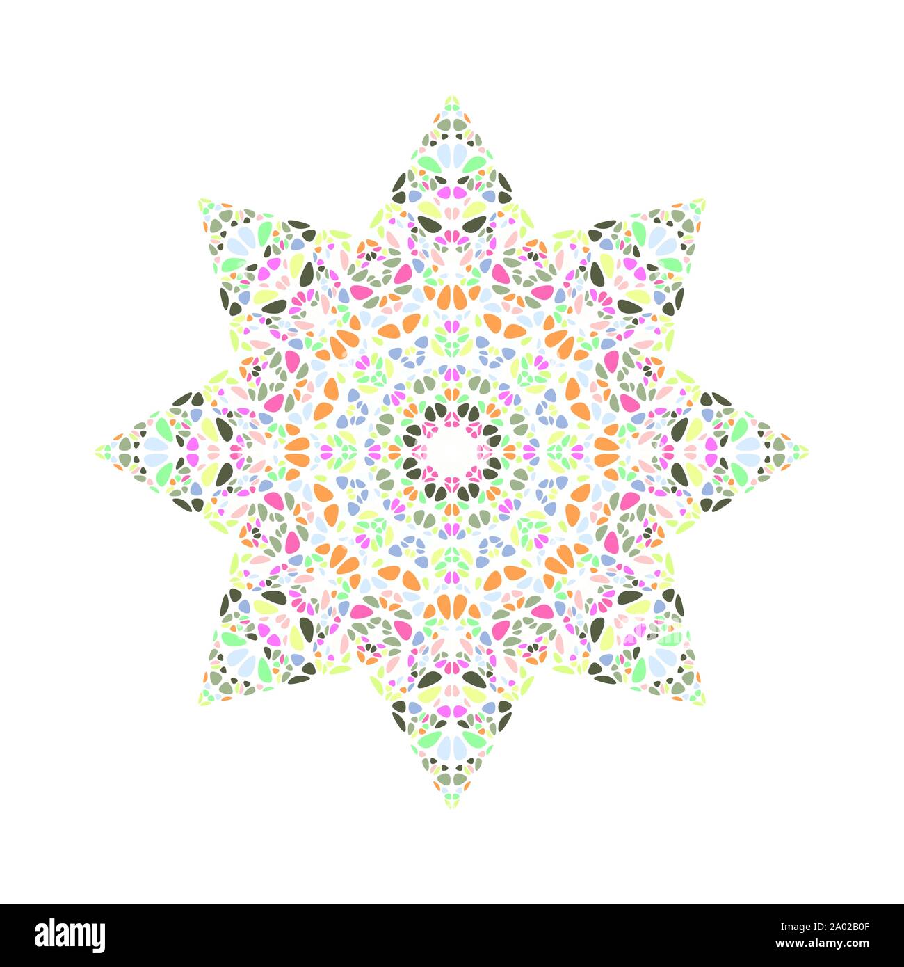 White flowers on star Stock Vector Images - Alamy