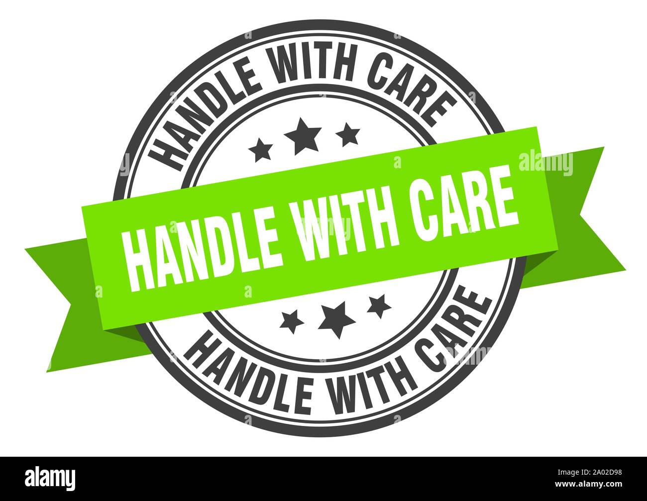 handle with care label. handle with care green band sign. handle with ...