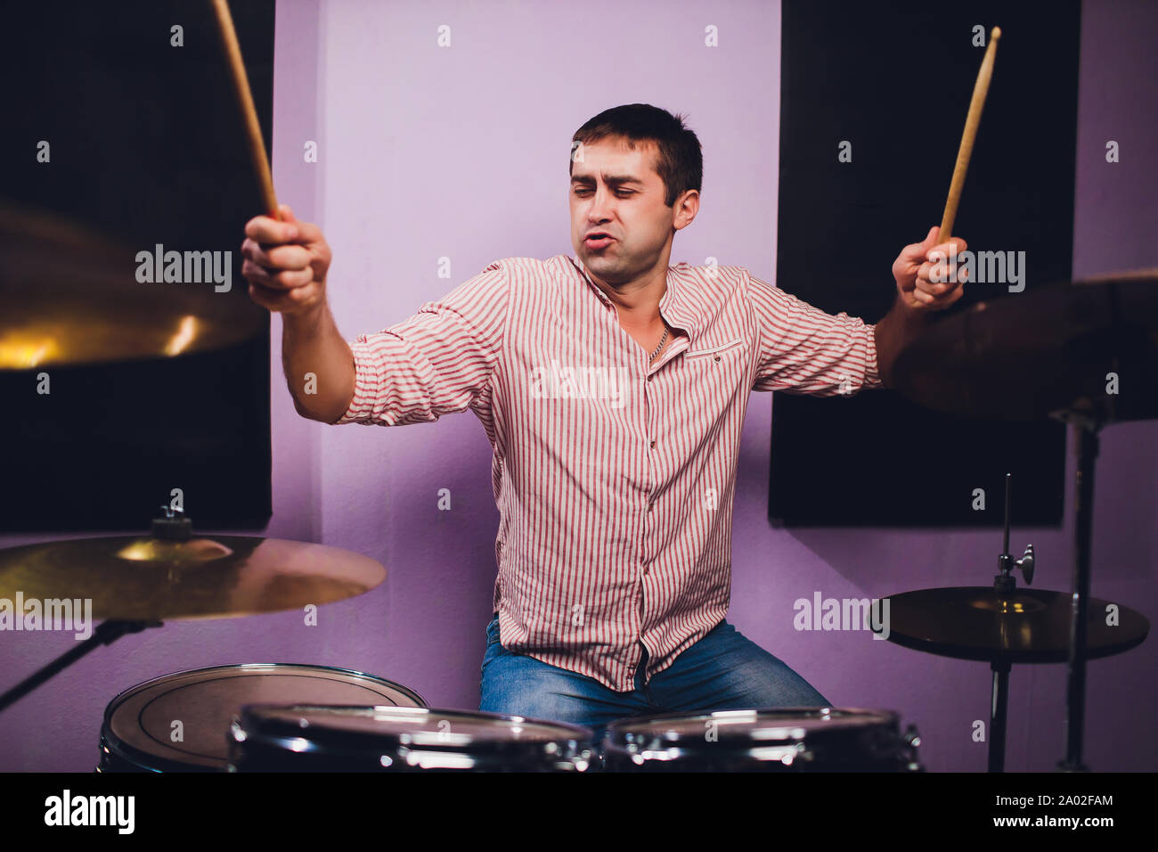 Behind Drum Set High Resolution Stock Photography and Images - Alamy