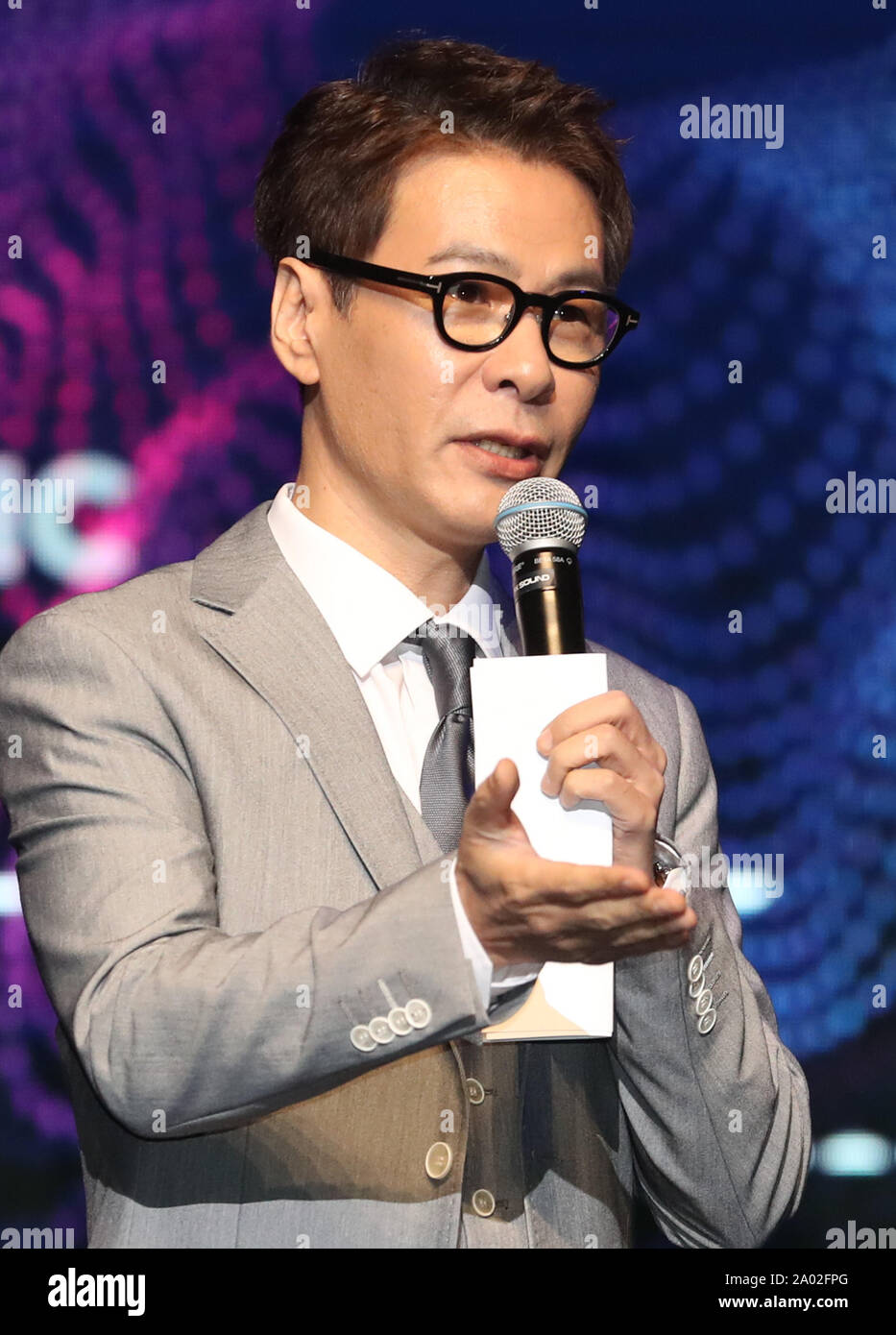 Music industry fair in Seoul South Korean music producer Yoon Sang ...