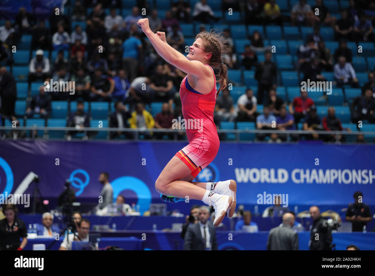 Women wrestling championship hi-res stock photography and images - Alamy