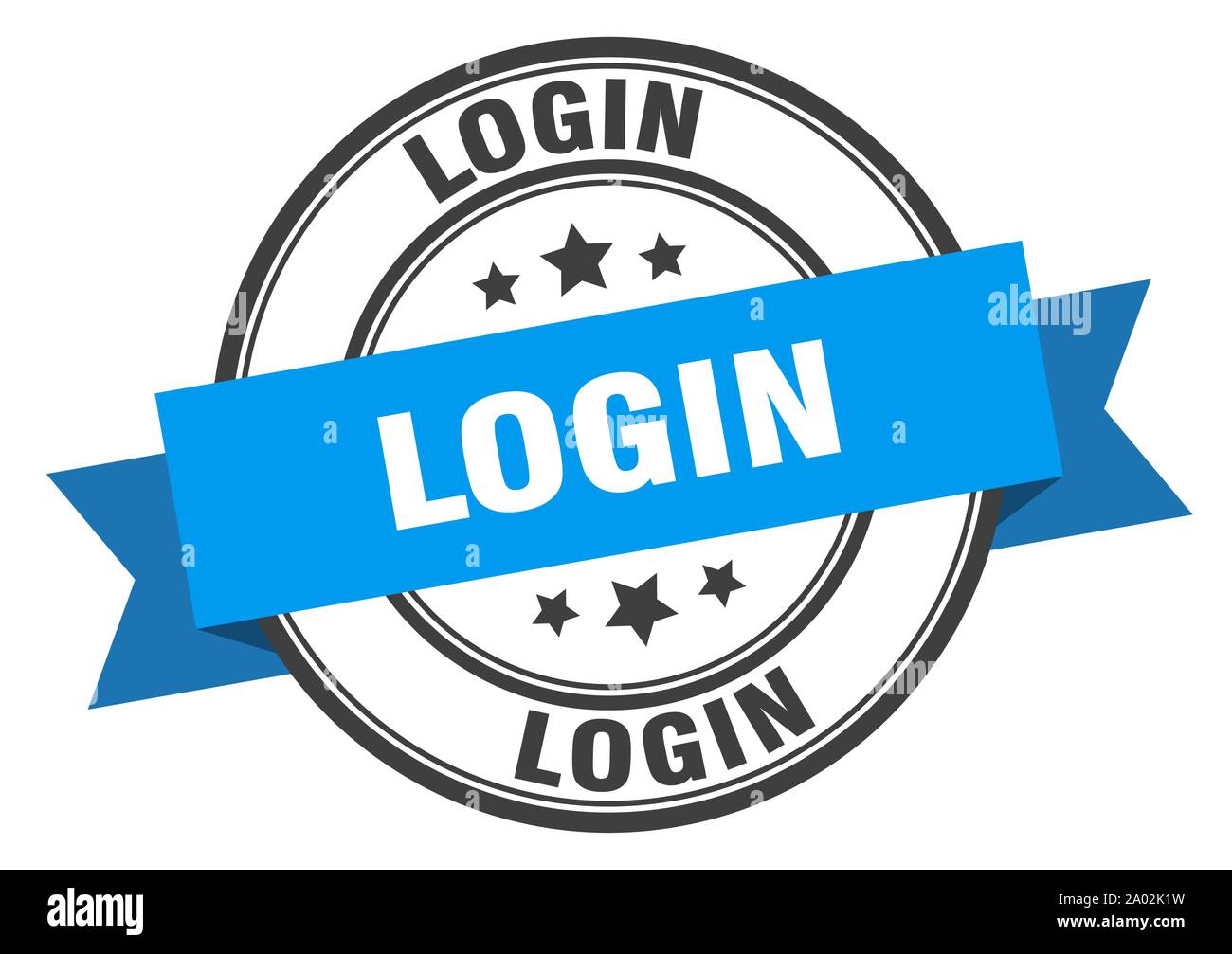 login label. login blue band sign. login Stock Vector Image & Art - Alamy