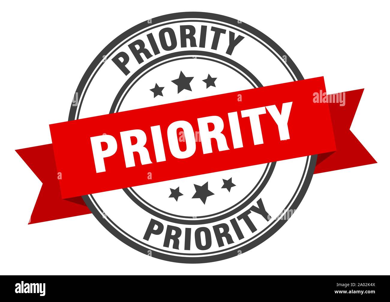 priority label. priority red band sign. priority Stock Vector Image ...
