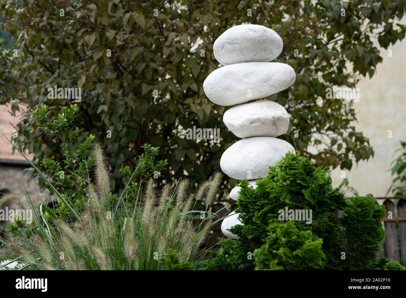 Stacket pebbles of white marble in Laas (South Tyrol, Italy Stock Photo ...