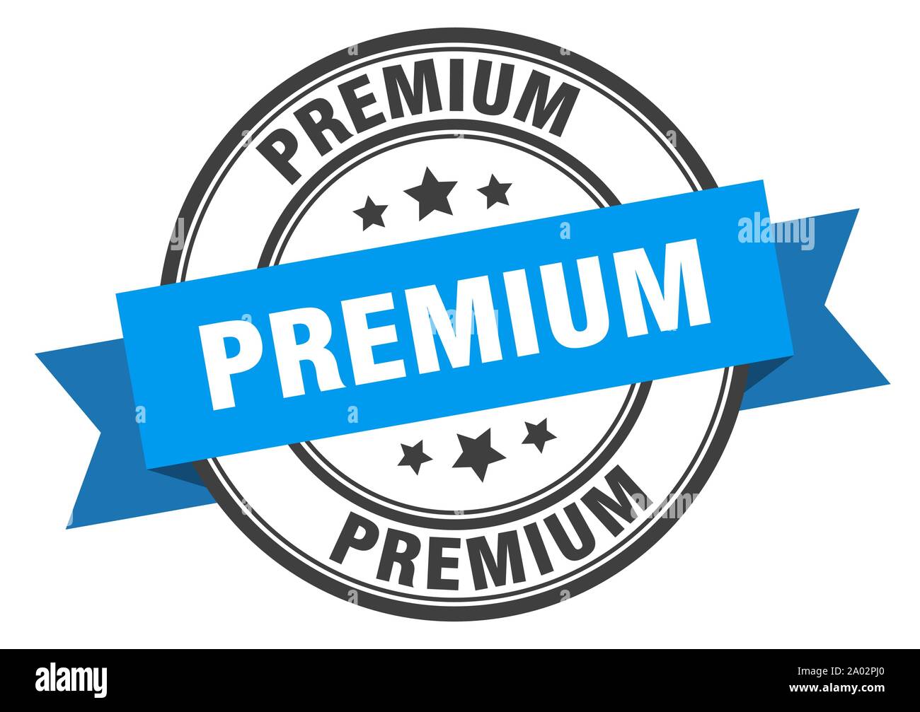premium label. premium blue band sign. premium Stock Vector Image & Art ...