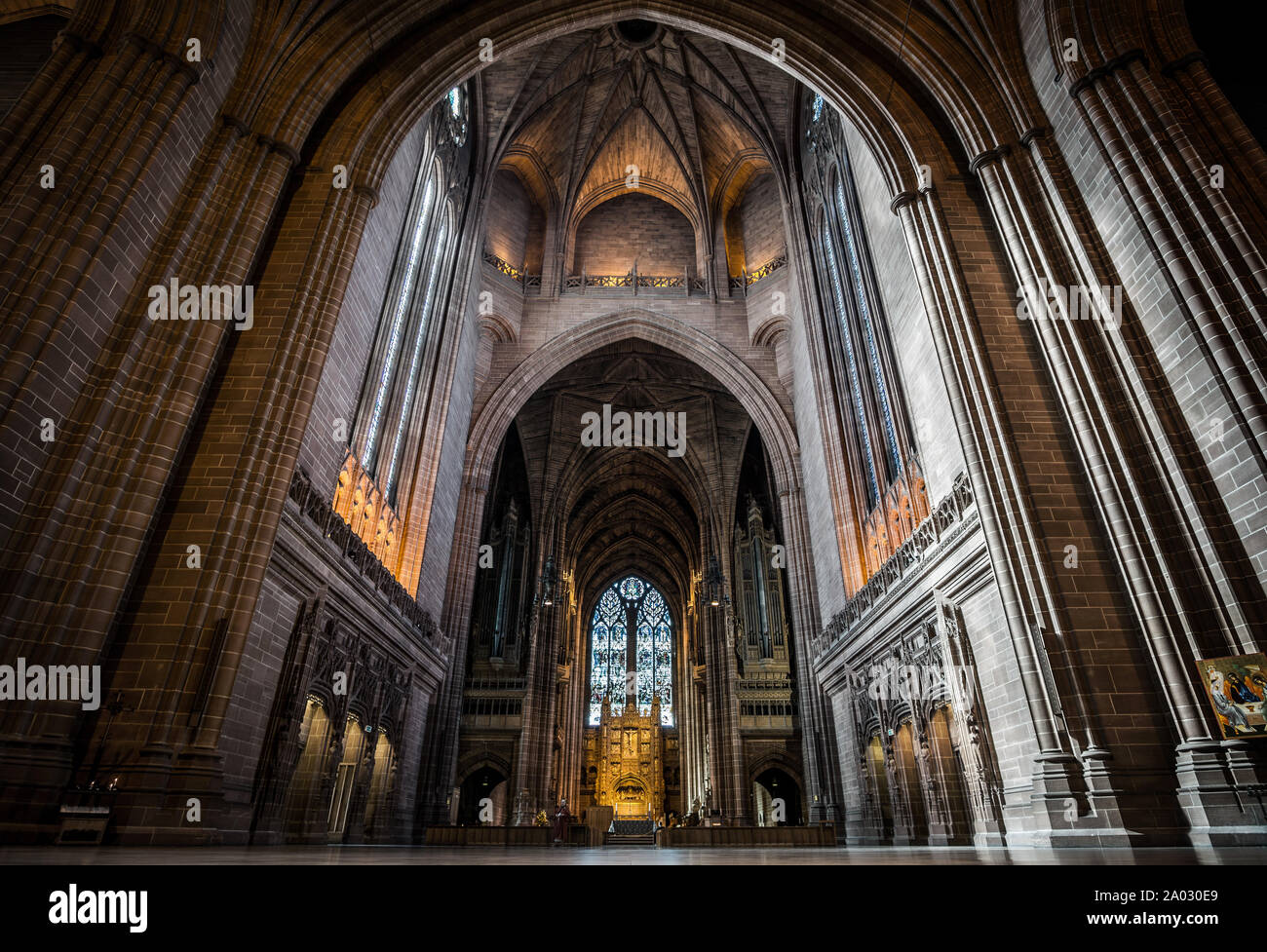 Interior of liverpool cathedral hi-res stock photography and images - Alamy