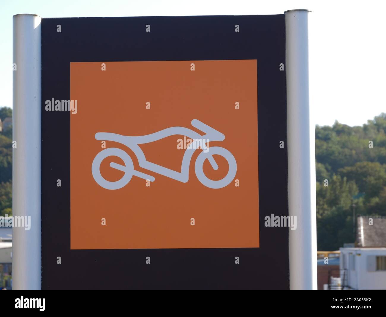Motorbike Parking Sign High Resolution Stock Photography and Images - Alamy