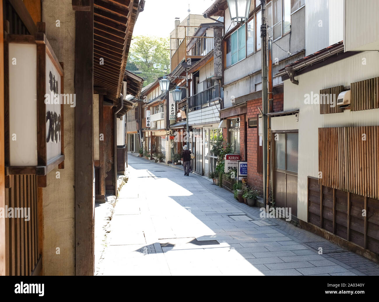 Japans onsen town, Shibu onsen, Nagano prefecture, japan Stock Photo ...