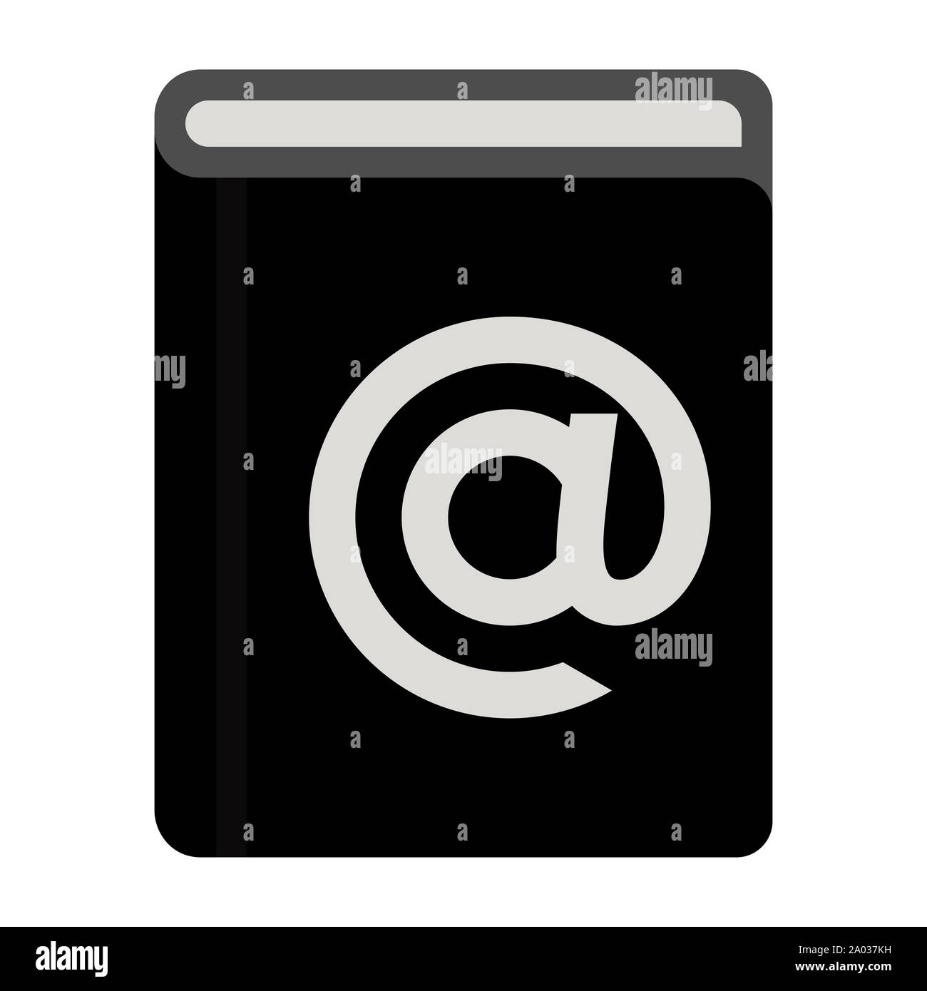 Simple address book icon vector, phone book illustration - Sign,symbol ...