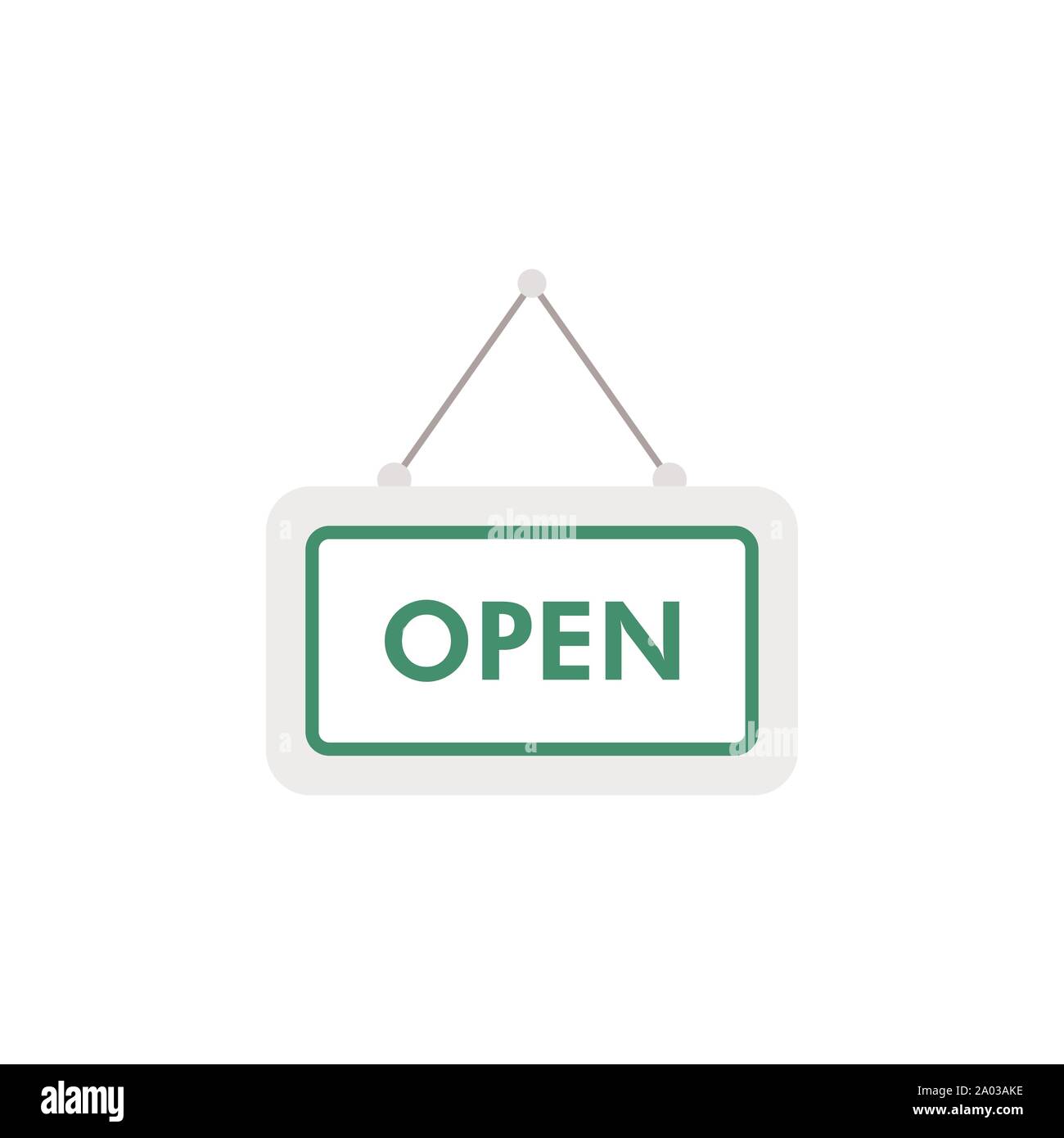 Open close graphic design template vector isolated Stock Vector Image ...