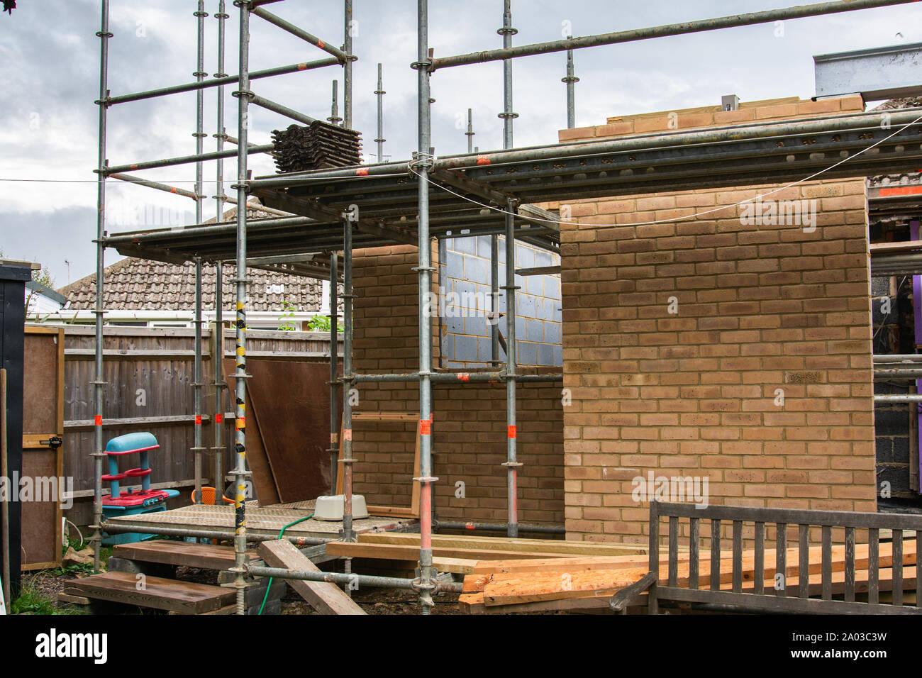 Renovation projects. Building of extension of the existing house ...