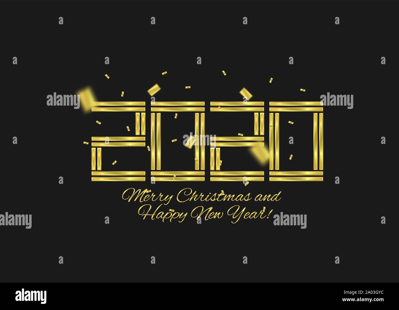 2020 golden numbers illustration Stock Vector Image & Art - Alamy