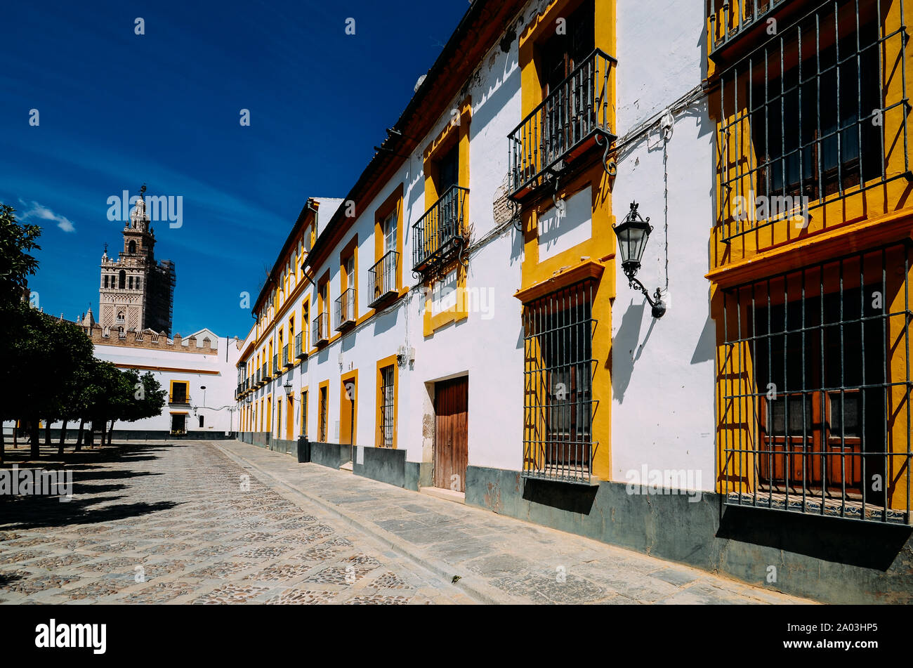 Seville spain yellow background hi-res stock photography and images - Alamy